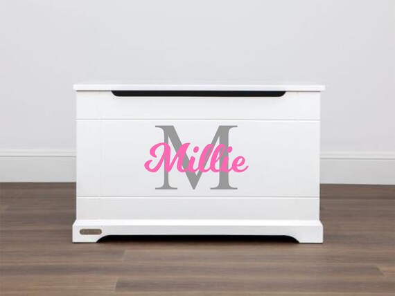 Personalised Vinyl Name Sticker Decal. Toy Chest Name | Etsy UK