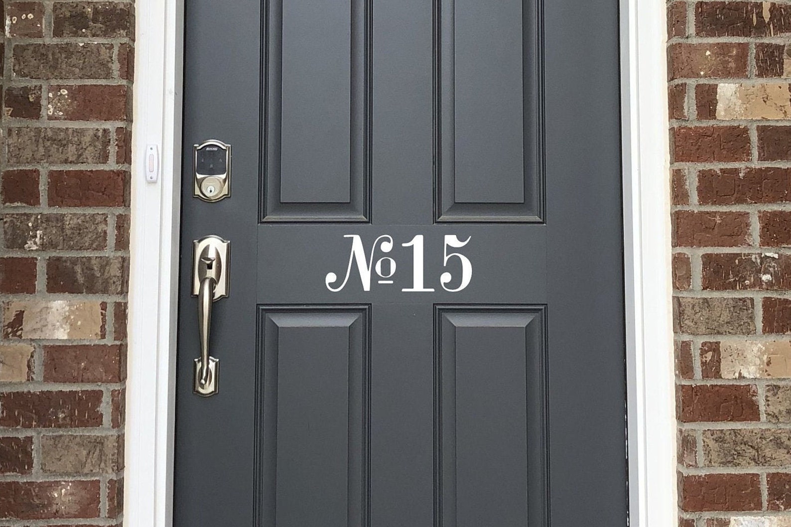 Custom vinyl Front door / letterbox house number sticker | Etsy