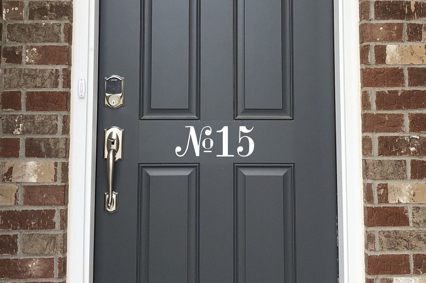 Front Door Number Decals JAF Graphics. Personalised House Number Sign