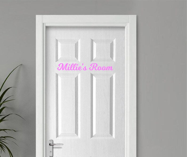 Personalised Door Sticker Bedroom Door Sticker Custom Vinyl - Etsy UK