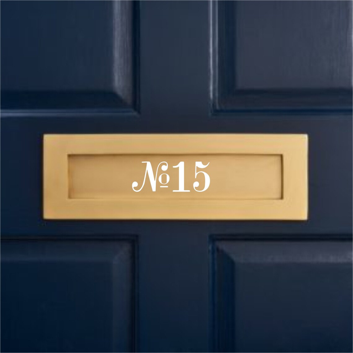 Custom vinyl Front door / letterbox house number sticker | Etsy