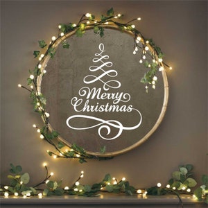 Merry Christmas Window / Mirror Sticker Christmas - Etsy
