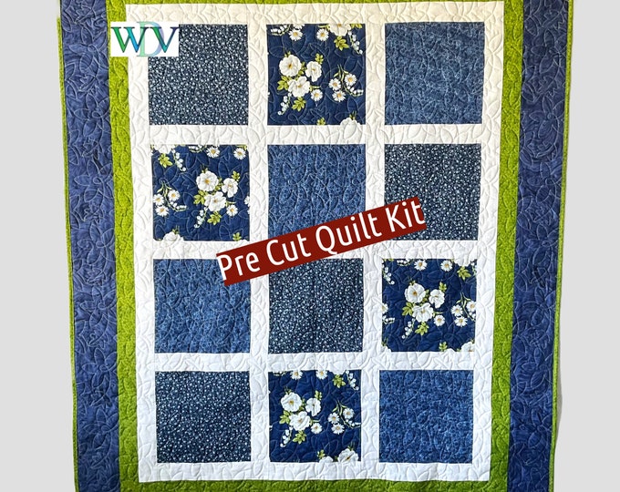 Picture Frame Quilt Kit – Beginner Friendly - Includes Backing, Binding ...