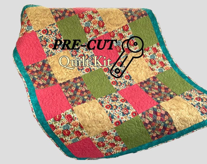 Picture Frame Quilt Kit – Beginner Friendly - Includes Backing, Binding ...