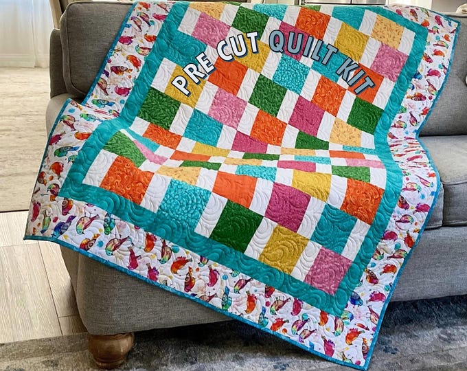 Picture Frame Quilt Kit – Beginner Friendly - Includes Backing, Binding ...