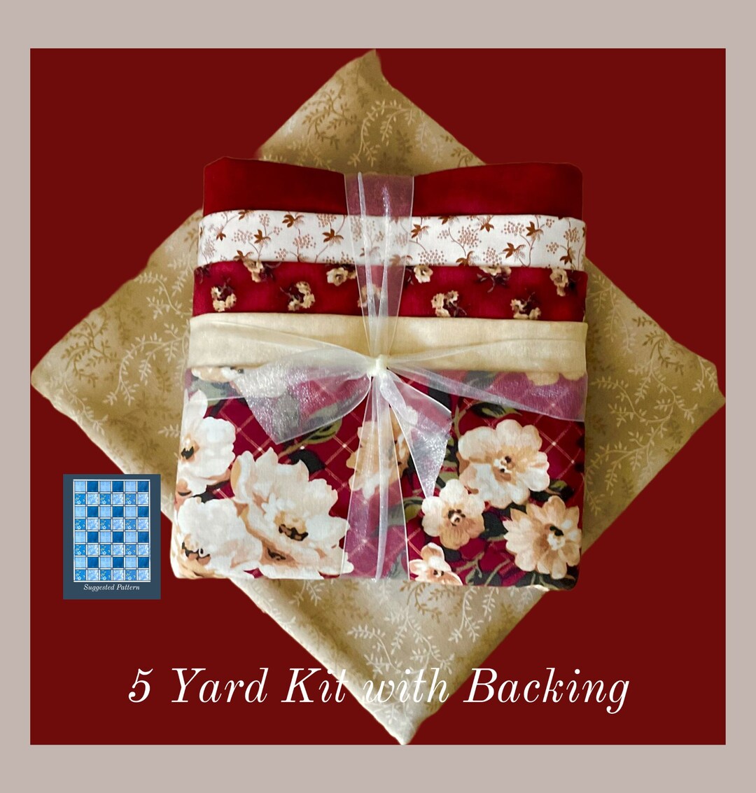 5 Yard Quilt Kit With Backing Free Patterns With Purchase 5 ...