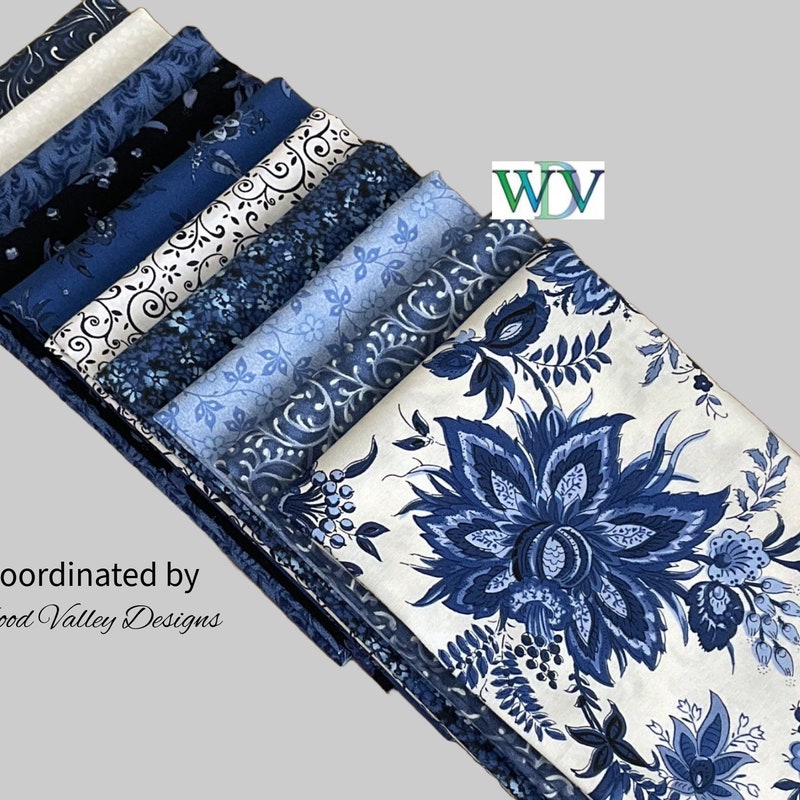 Delft Blue Fabric - Etsy