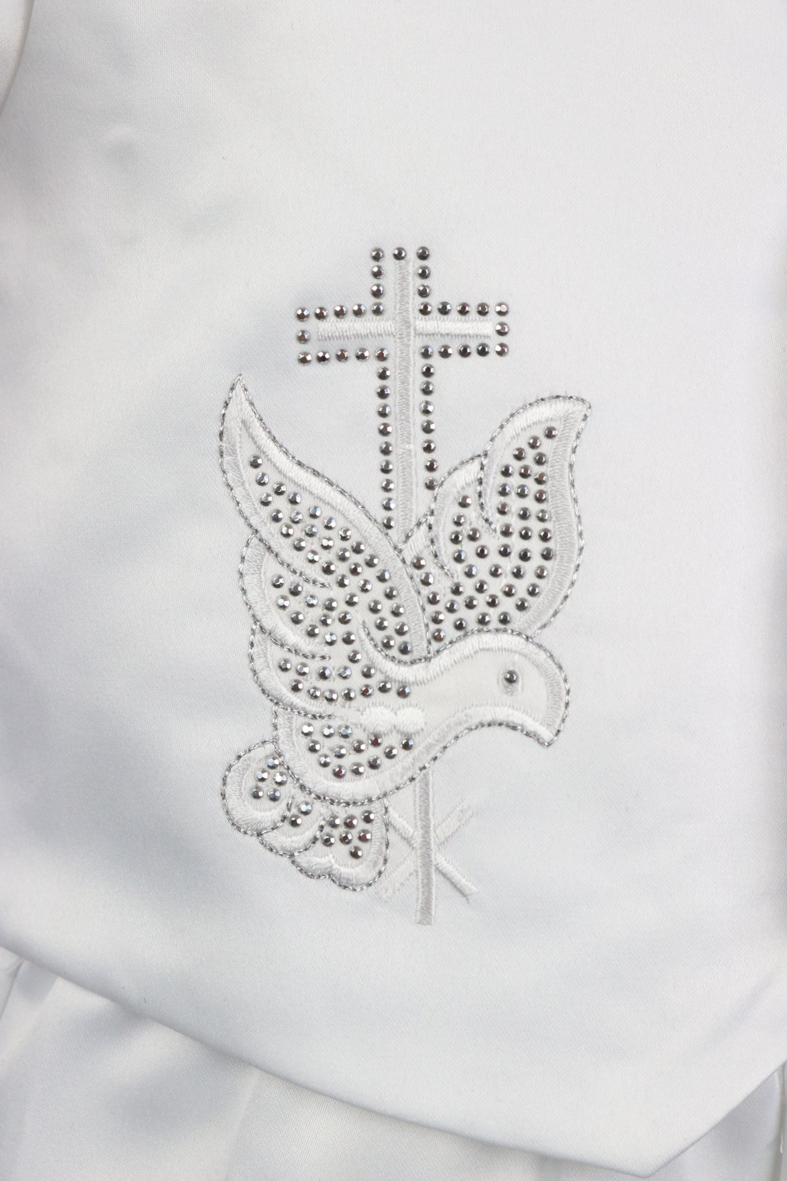 Boys White Baptism Short Set 4 Piece With Rhinestude Details | Etsy