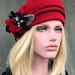 Red Marion Hat. Women's Hat. Winter Hat. Boiled Wool Beret. - Etsy