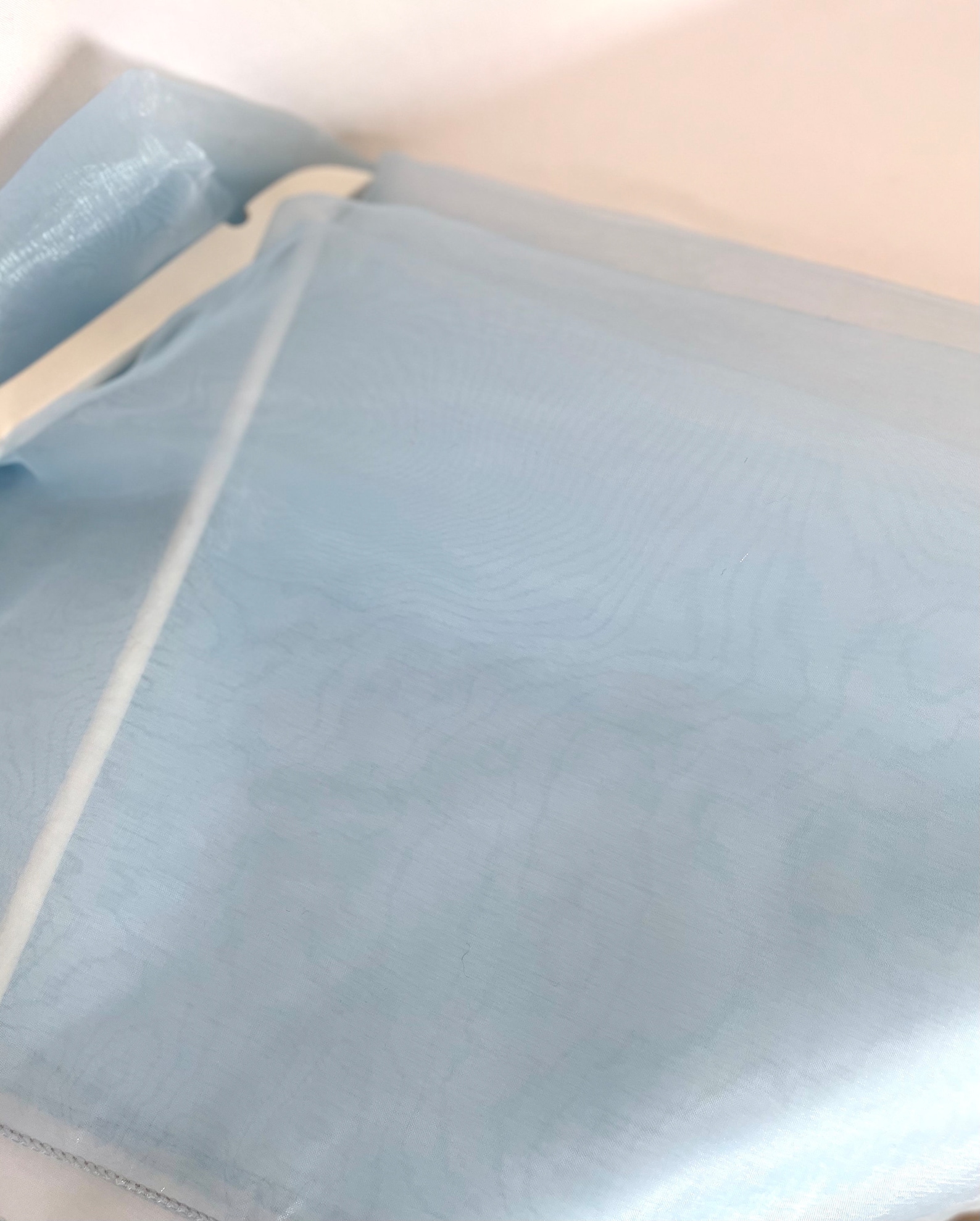 Sky Blue Organza Stole. Organza Shawl. Stole 250x75cm. Wedding Star ...
