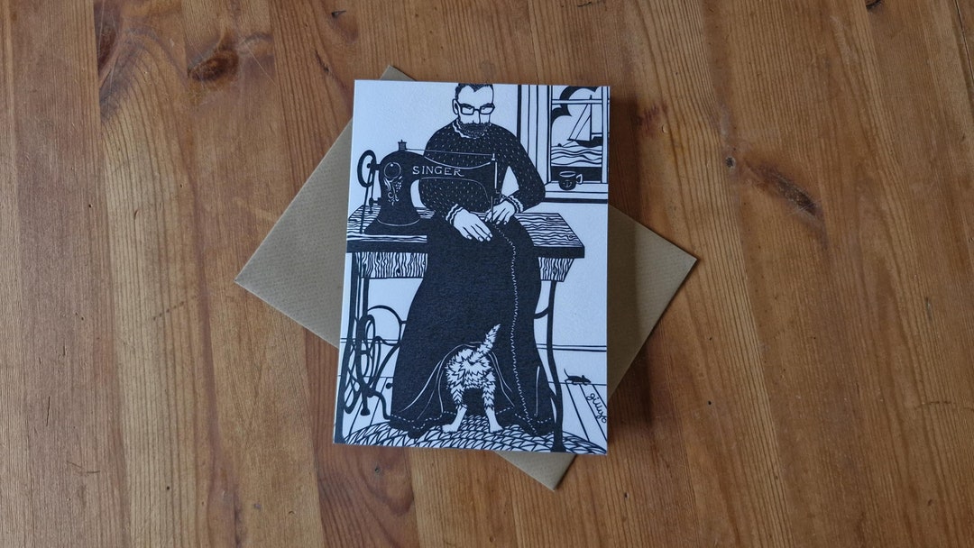 Singer Sewing Machine Greetings Card - Etsy