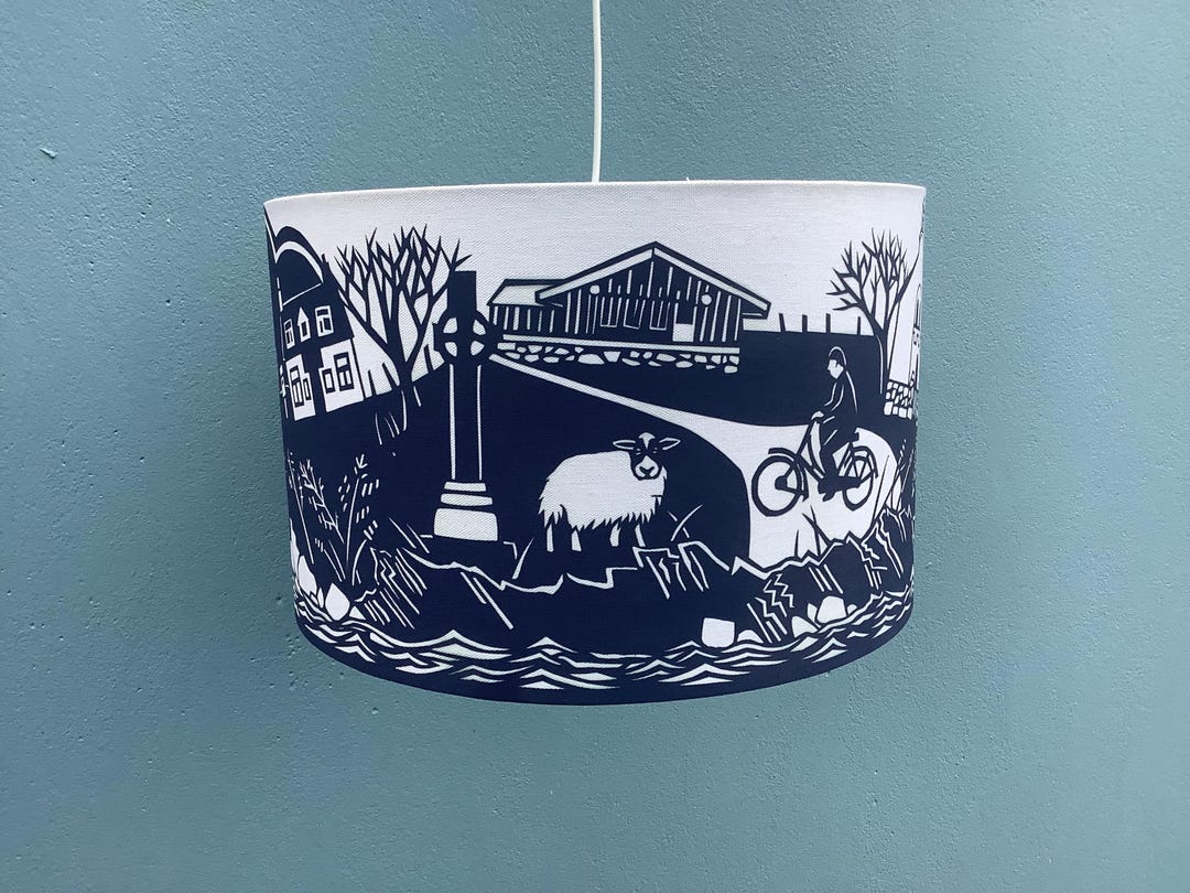 Ceiling Lampshade Featuring a Paper Cut Design Inspired by Scottish ...