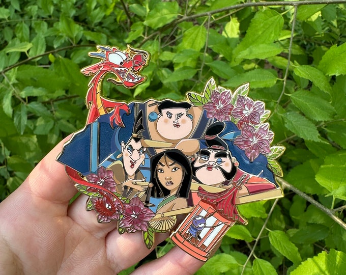 In Hand "loyal, Brave, & True" LE 30 Mulan Fantasy Pin - Etsy