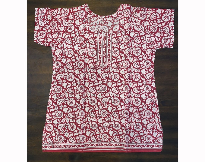 Indian Cotton Block Print Tops for Women | Ethnic Tops | Pure Cotton ...
