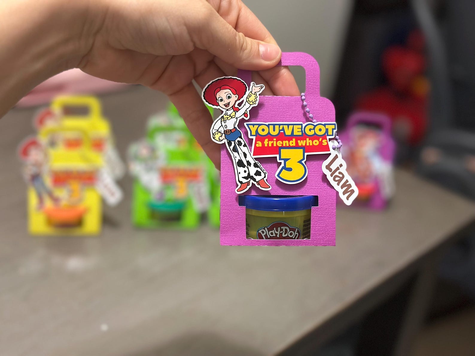 Toy Story Party Favor Play Doh Holder Woody Birthday Favor - Etsy