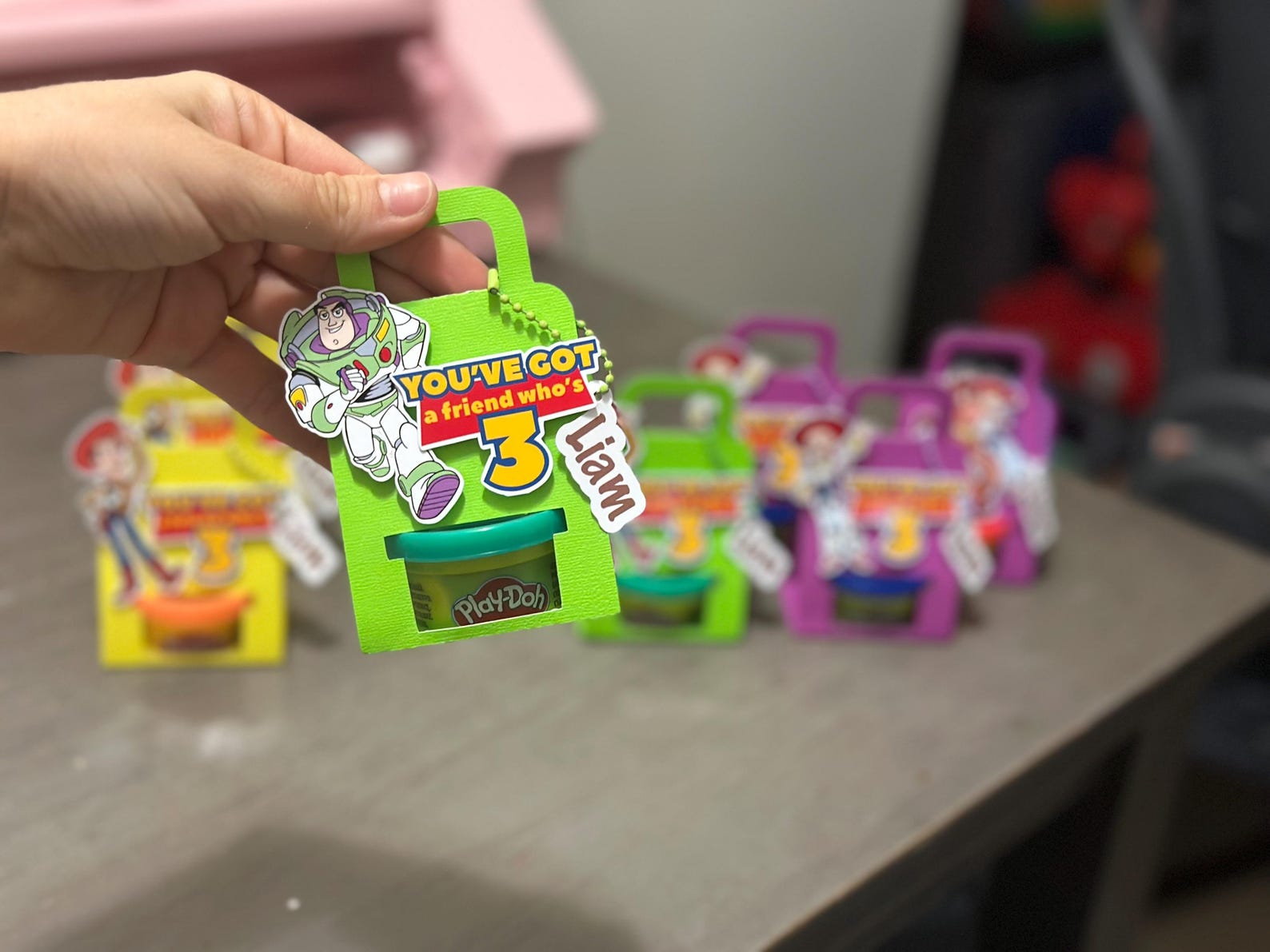 Toy Story Party Favor Play Doh Holder Woody Birthday Favor - Etsy