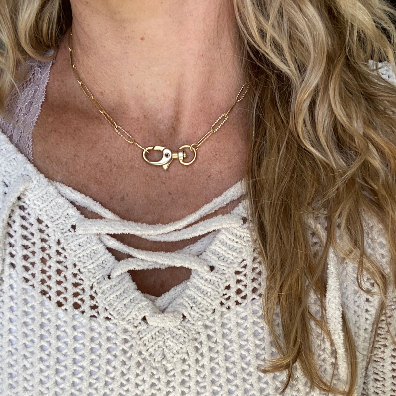 Front Clasp Necklace - Etsy