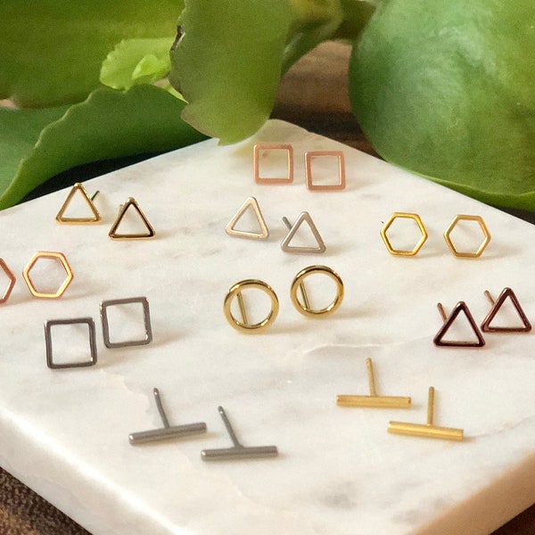 Geometric Earrings - Etsy