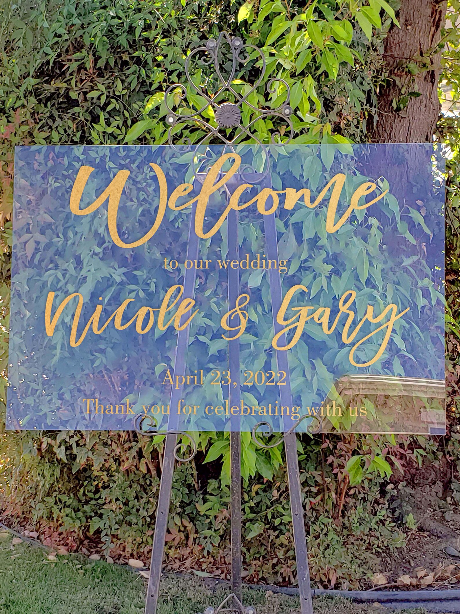 Acrylic Welcome Sign Wedding Welcome Sign Clear Wedding Sign - Etsy
