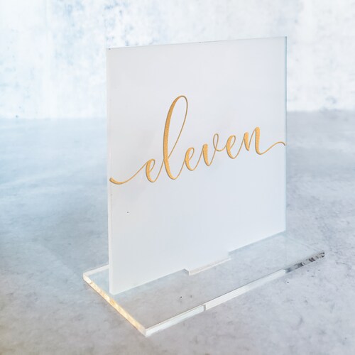 Blank Acrylic Table Number 5 Hexagon Acrylic Sign - Etsy
