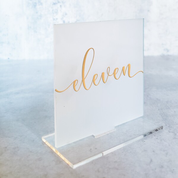 Acrylic Table Number - Etsy