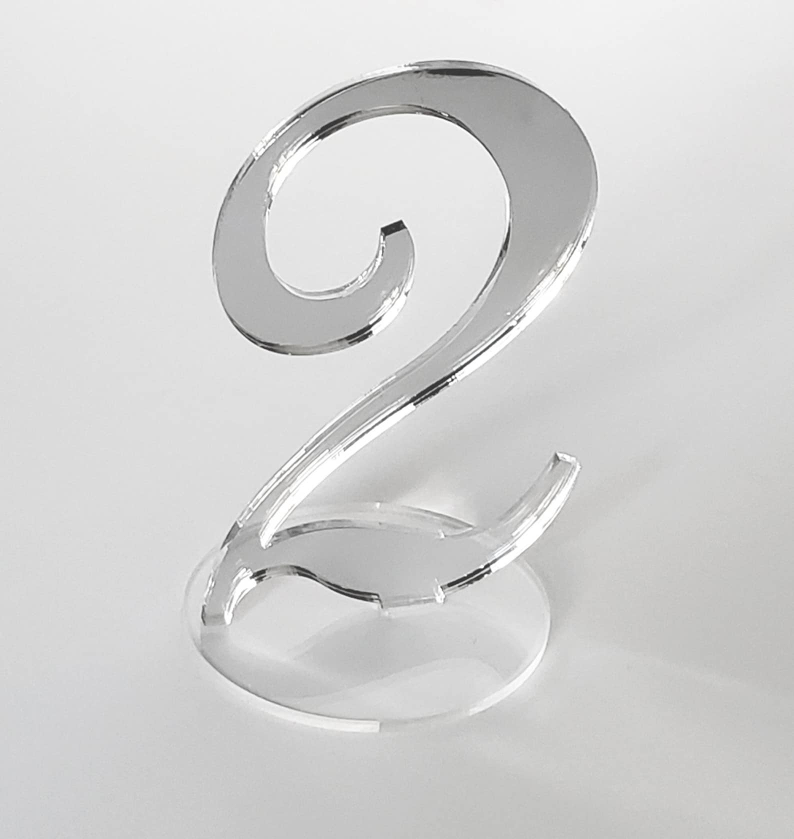 Mirror Acrylic Table Numbers Wedding Table Numbers | Etsy
