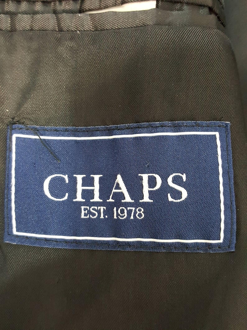 Vintage Black Pinstripe Chaps by Ralph Lauren Men's 52R - Etsy