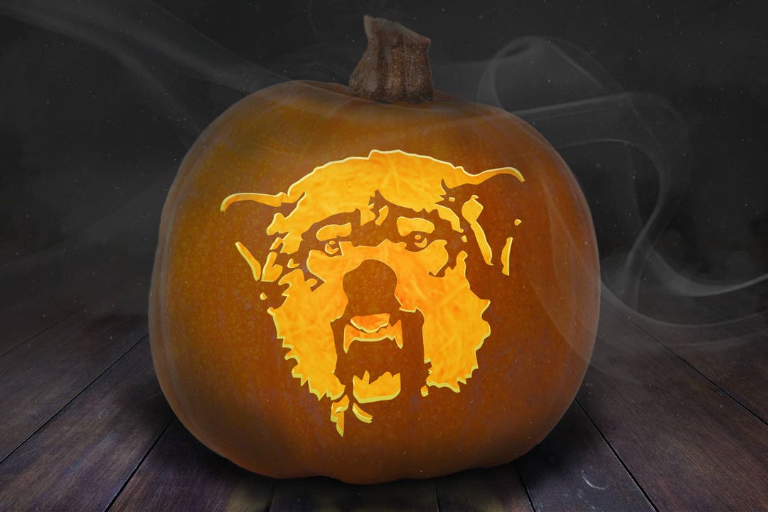 Wolf Pumpkin Carving Stencil Printable - Etsy