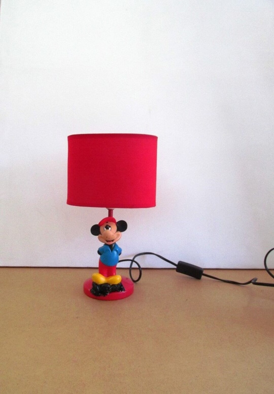 Mickey Disney Lamp Red Lampshade - Etsy