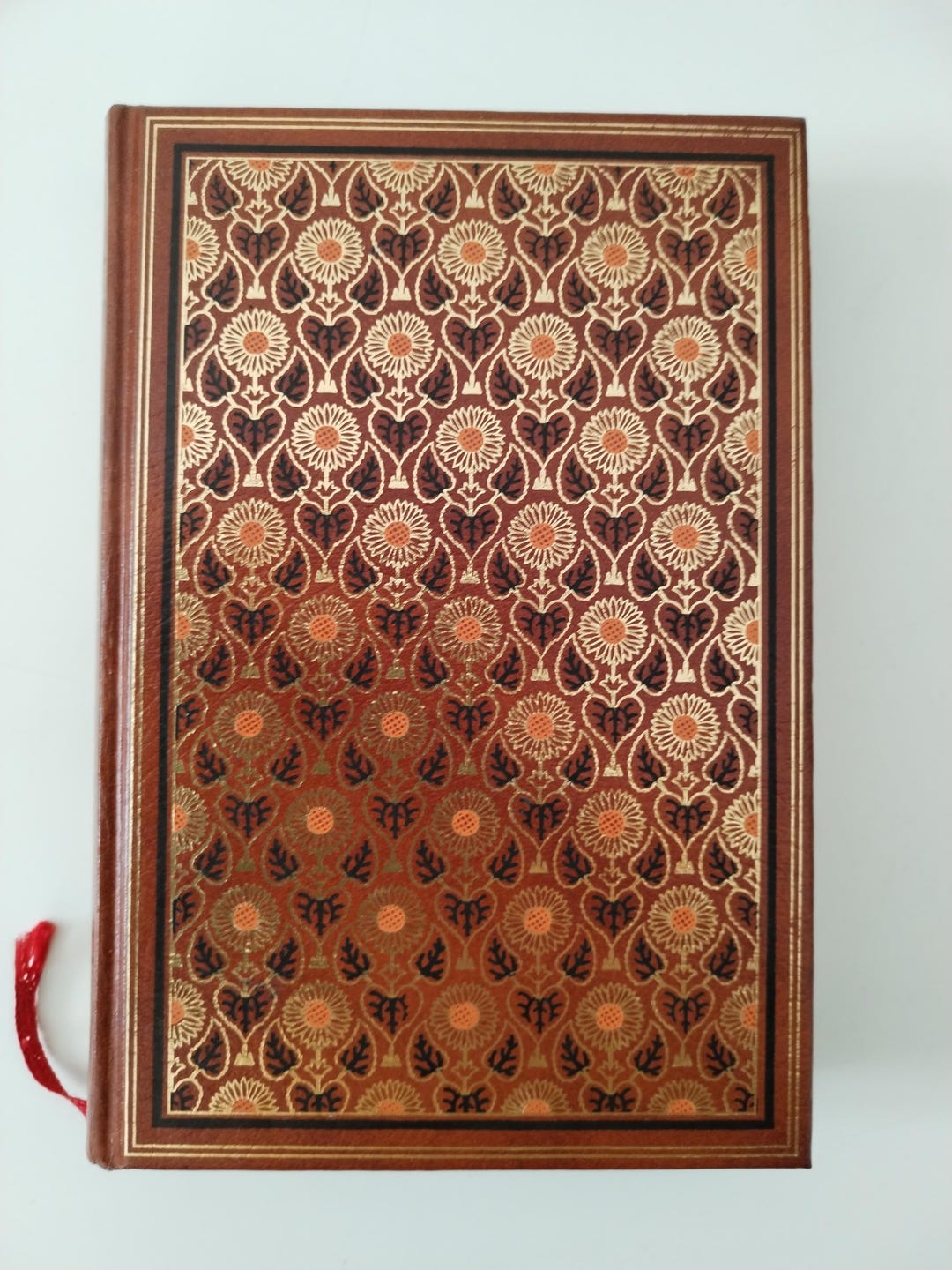 Vintage Secret Box Book With Brown and Gold Imitation Leather Cover - Etsy