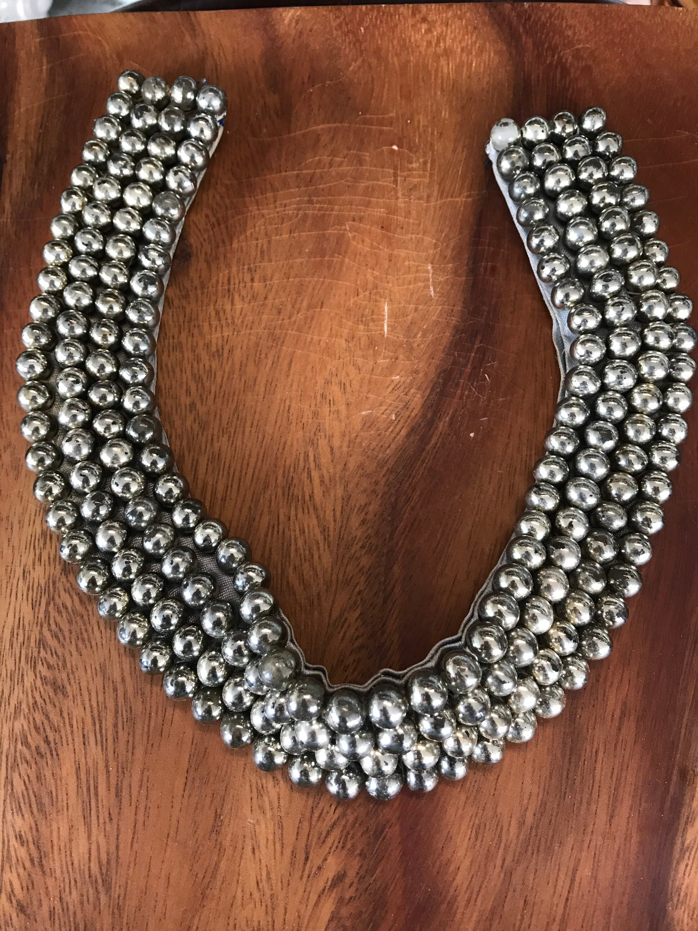 Vintage Handmade Baar & Beards Beaded Collar Necklace Made in | Etsy