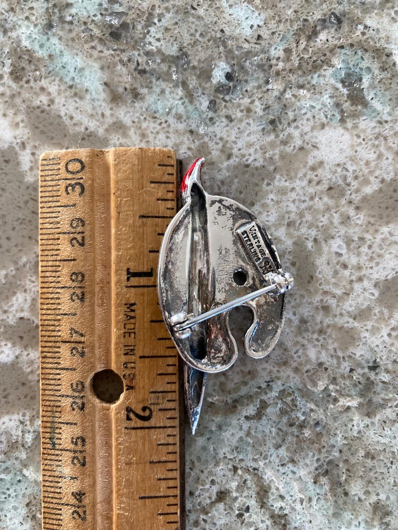 Vintage Sterling Painter’s Pallete Brooch With Enameled Paint Colors ...