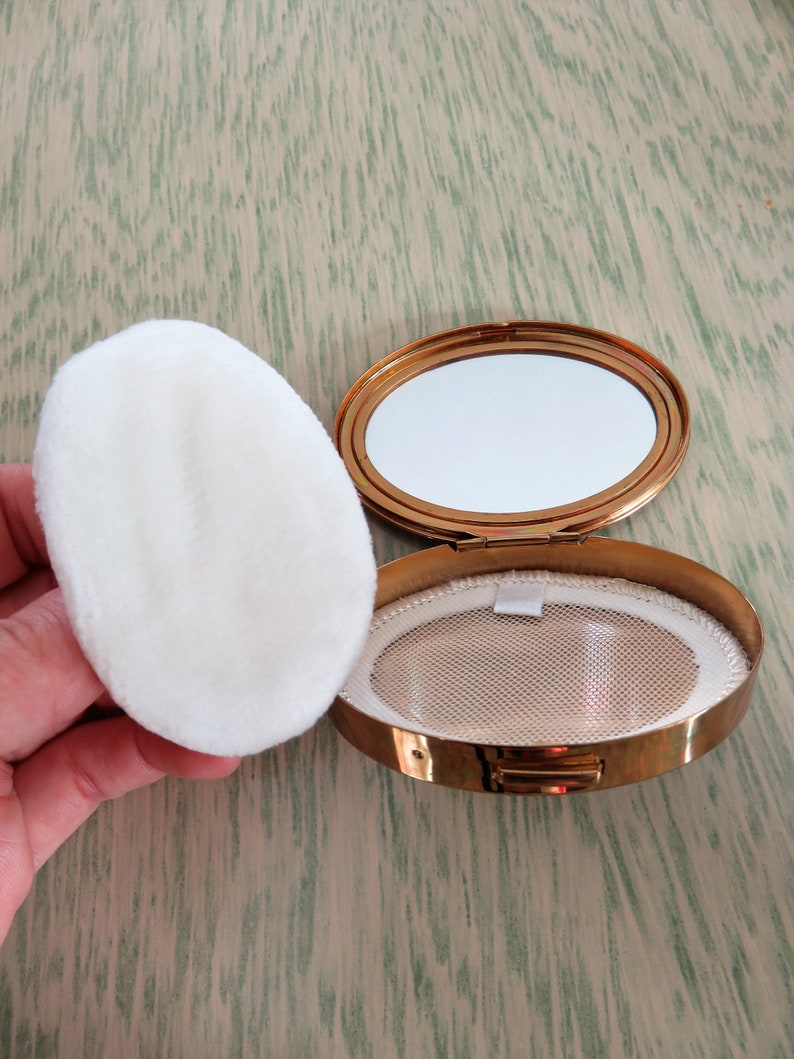 Vintage Monogrammed Mary Dunhill Powder Compact With Brassy - Etsy