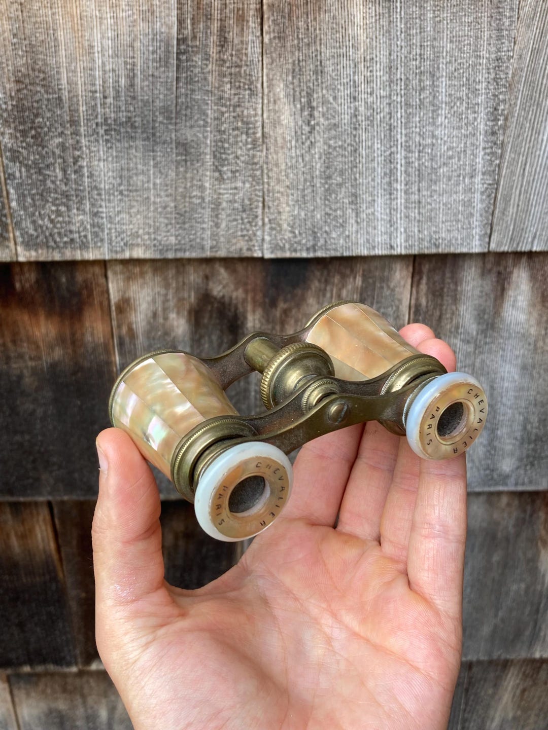 Vintage Chevalier Paris Opera Glasses Lined With Mother of Pearl Shell ...