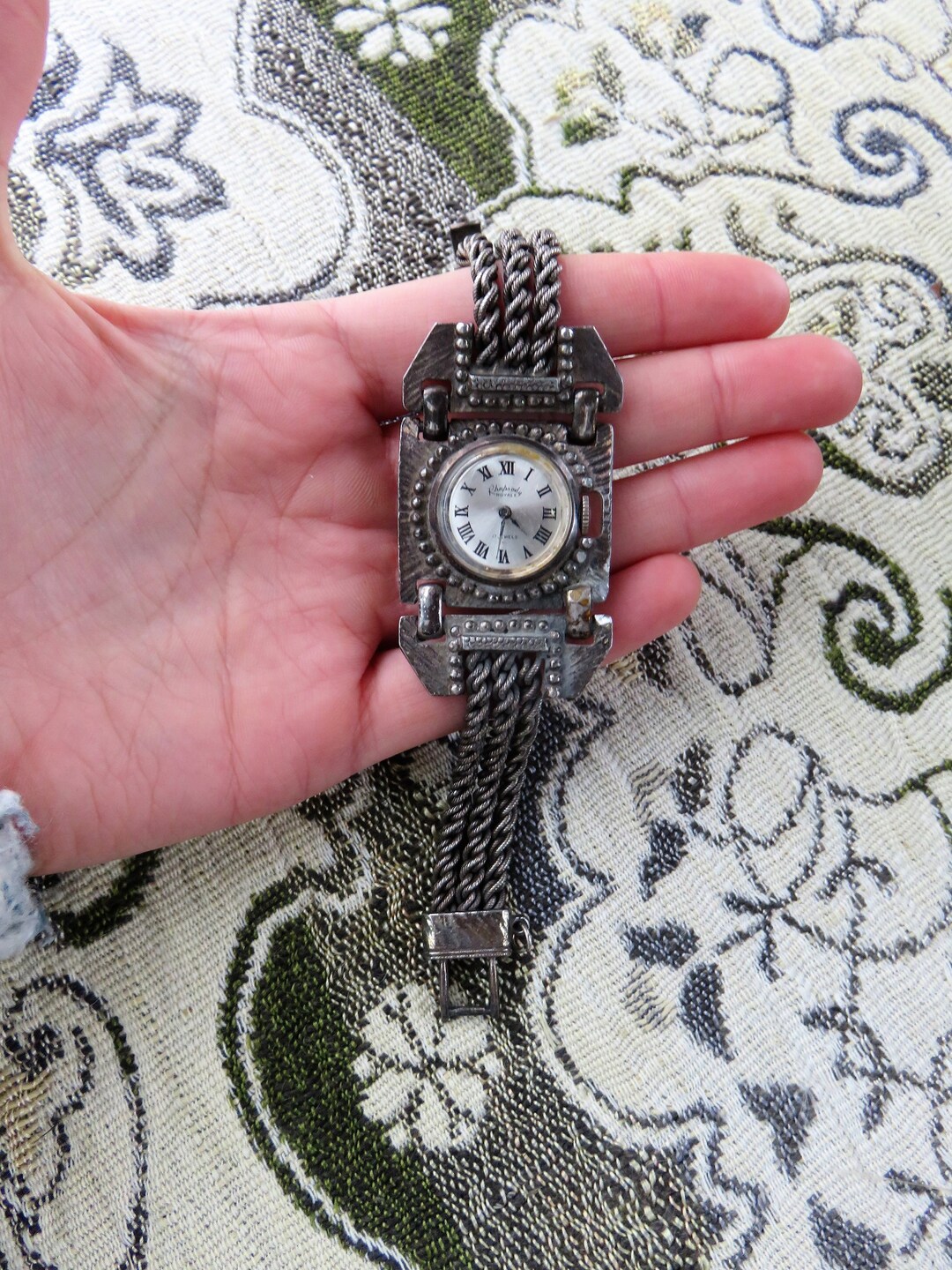 Vintage Working Rhapsody Royale Mechanical Womans Watch With Twisted ...