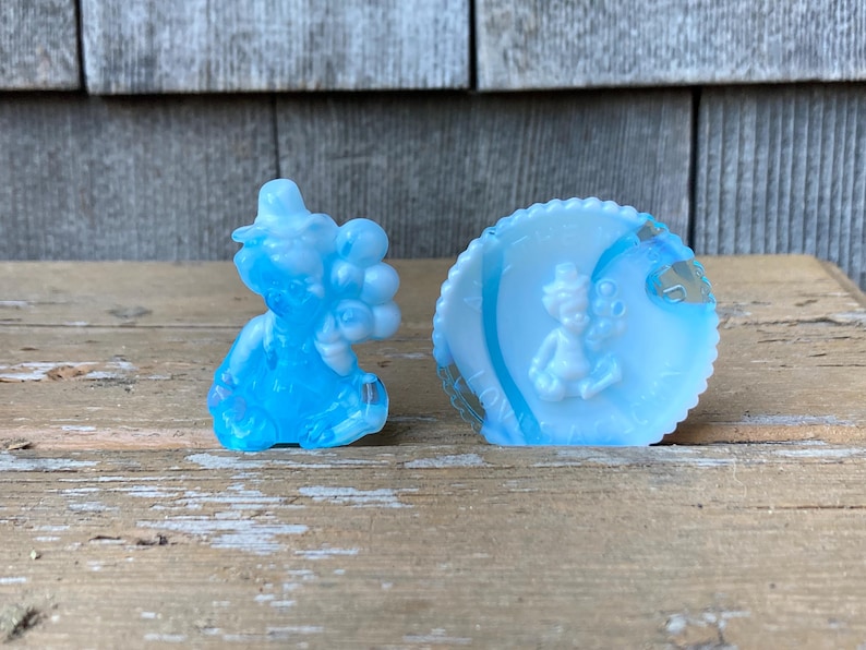 Vintage Mosser Peewee Clown Letter ‘G’ With Matching Mini Plate, Sky ...