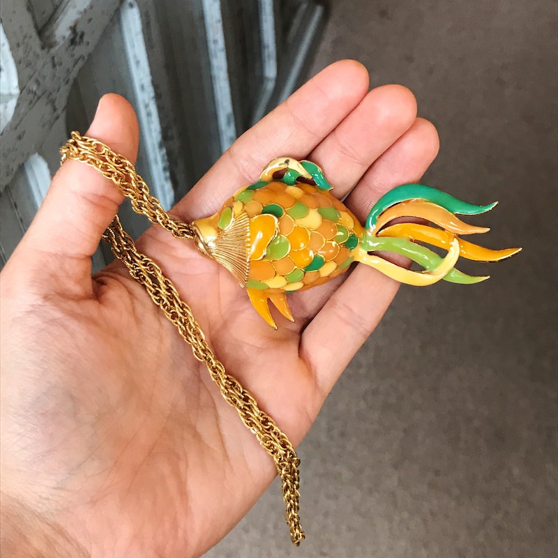 Enamel Fish - Etsy