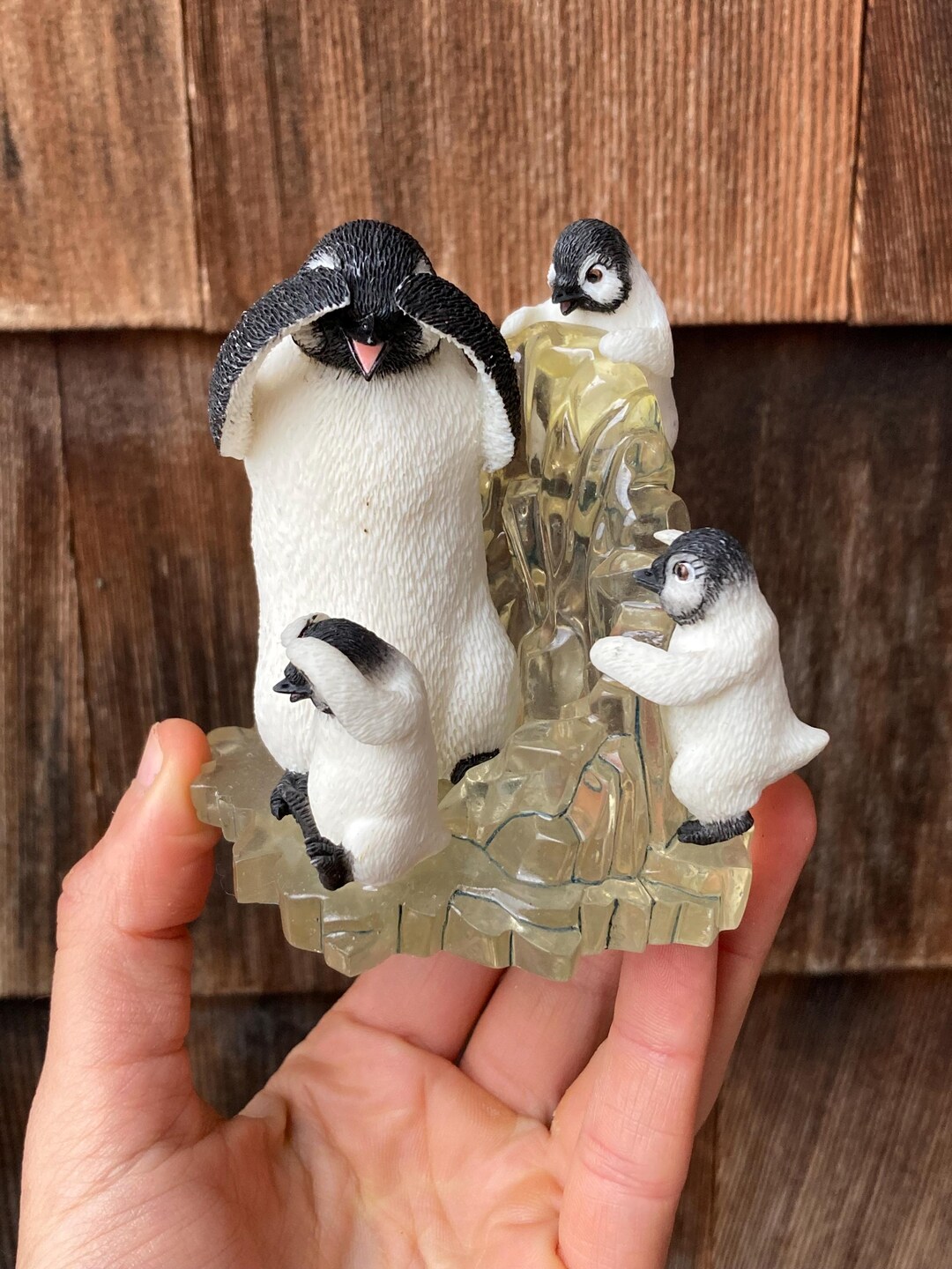 Vintage ‘peek a Boo’ Polar Playmates Penguin Figurine With Baby ...