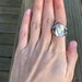 Vintage Size 6 West Germany Ring With Large Rectangular Mother of Pearl ...