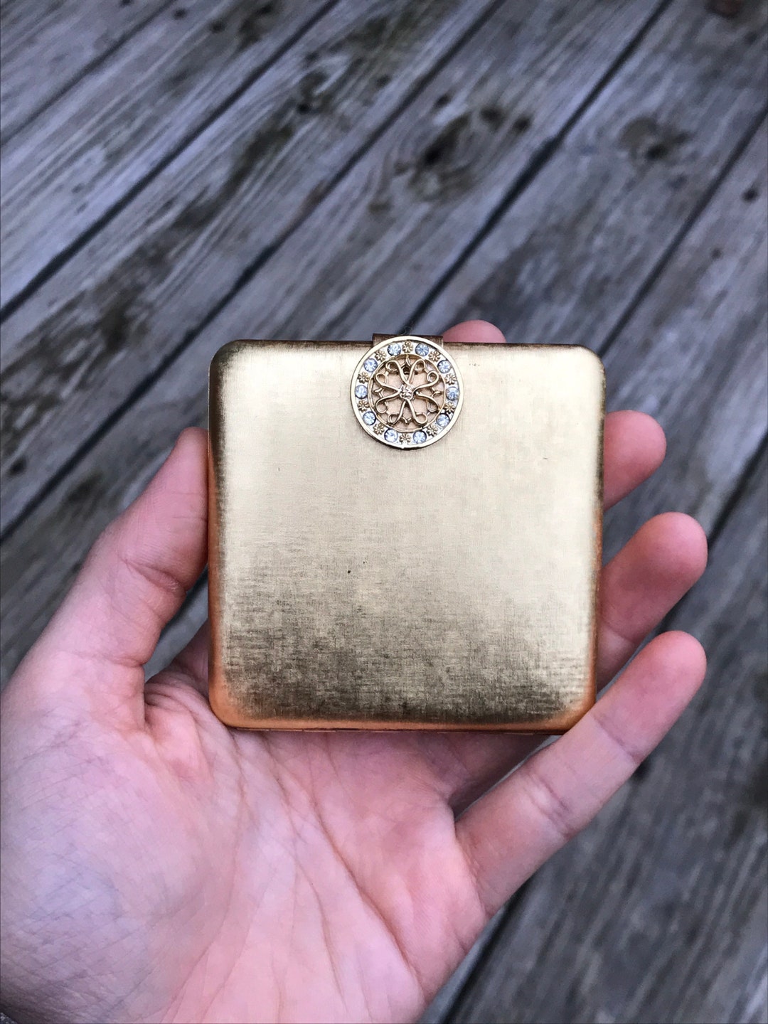 Vintage Avon Imperial Jewel Collection Make up Compact With Gold Toned ...