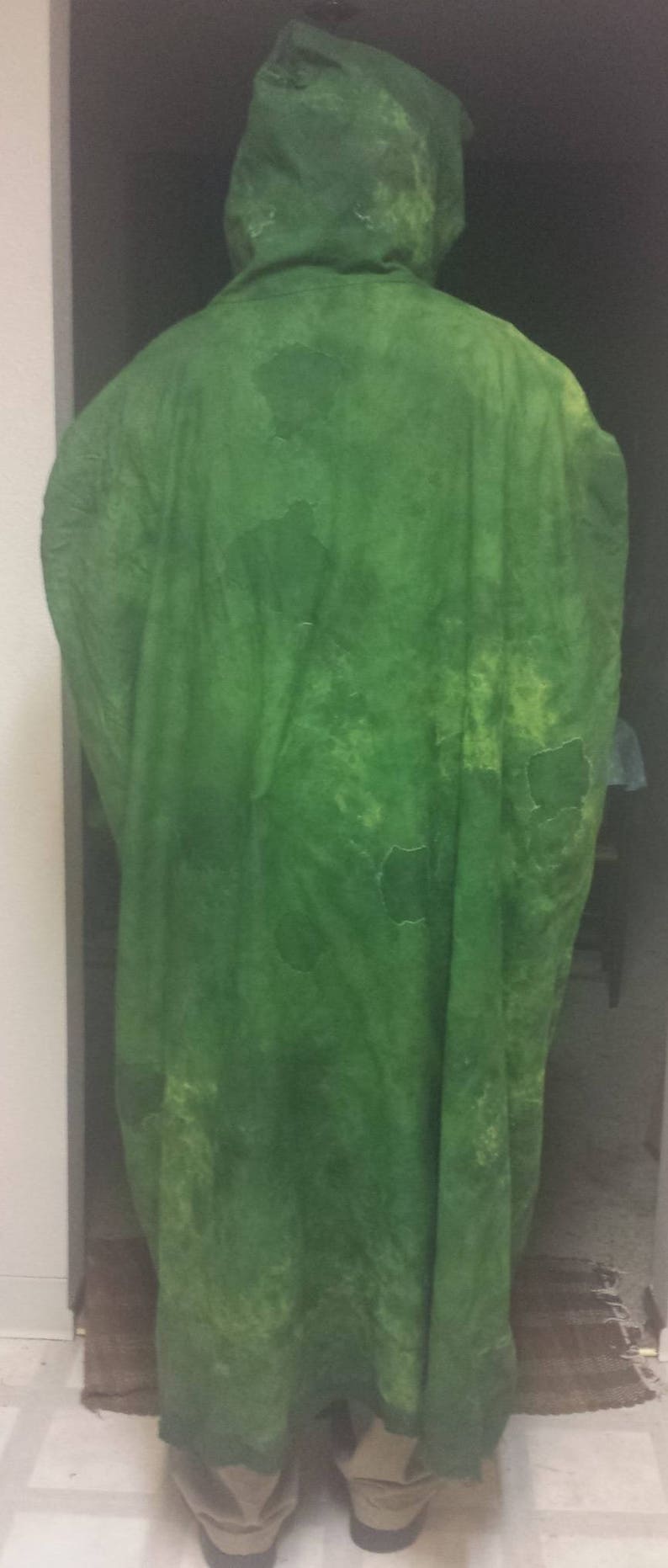 Medieval Ranger Cloak forest Camouflage hand - Etsy