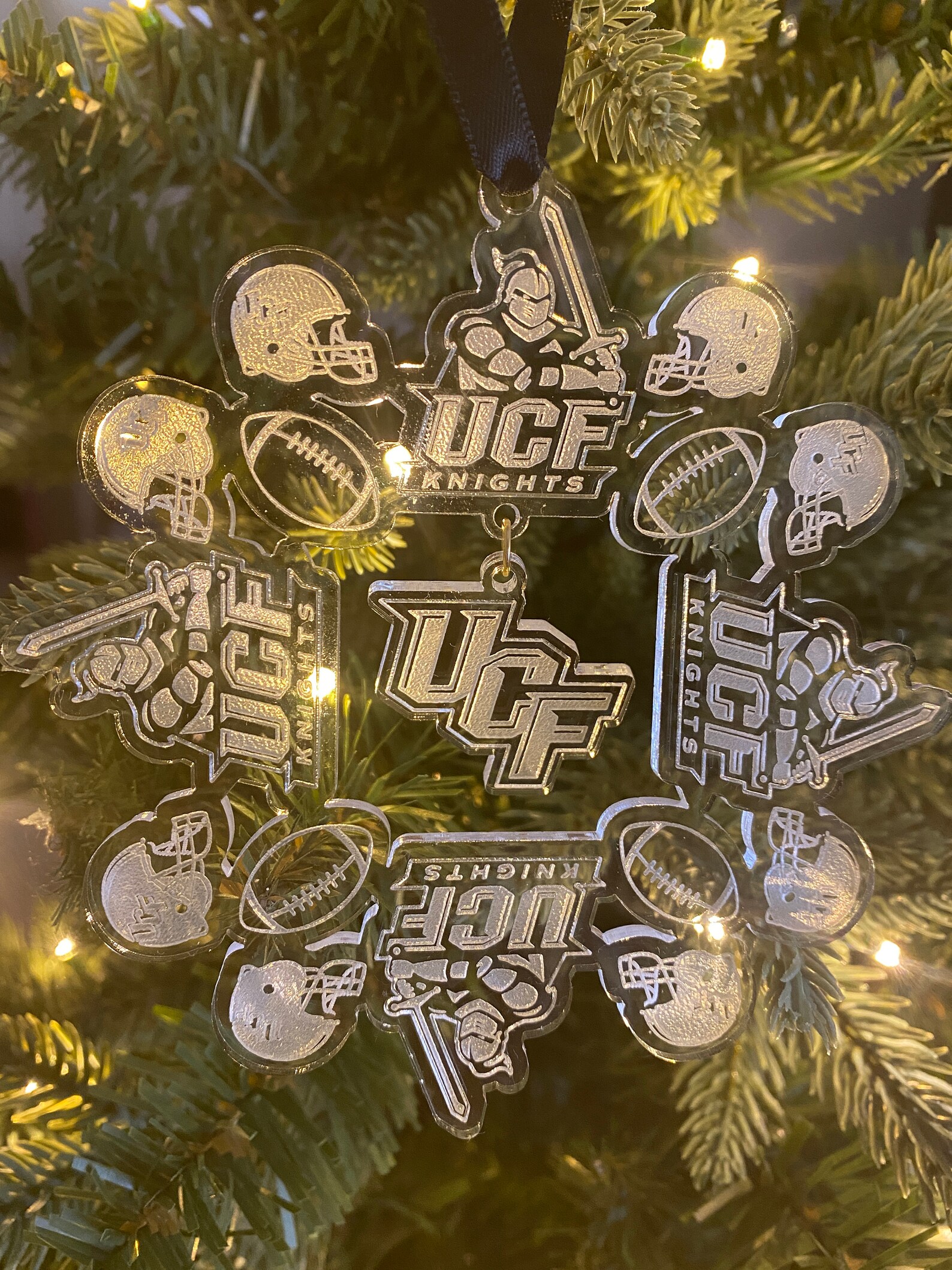 UCF Football Detailed Snowflake Ornament - Etsy