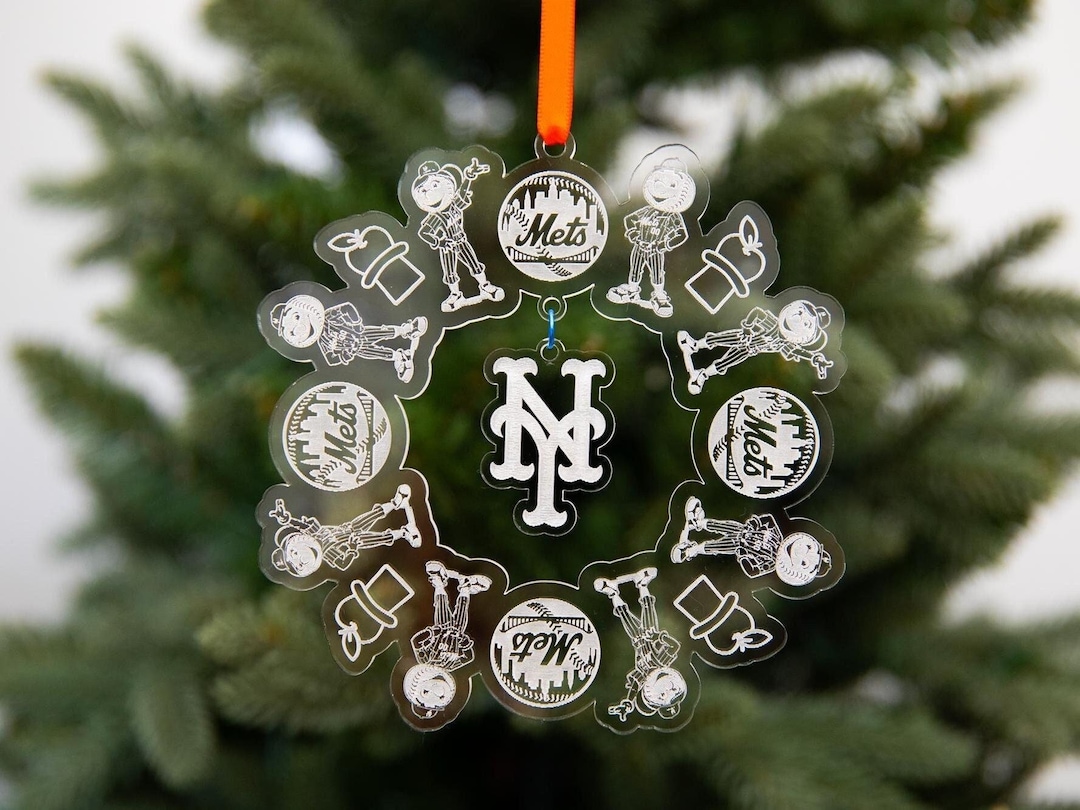 Inspired by New York Baseball Detailed Snowflake Ornament - Go Mets! - Etsy
