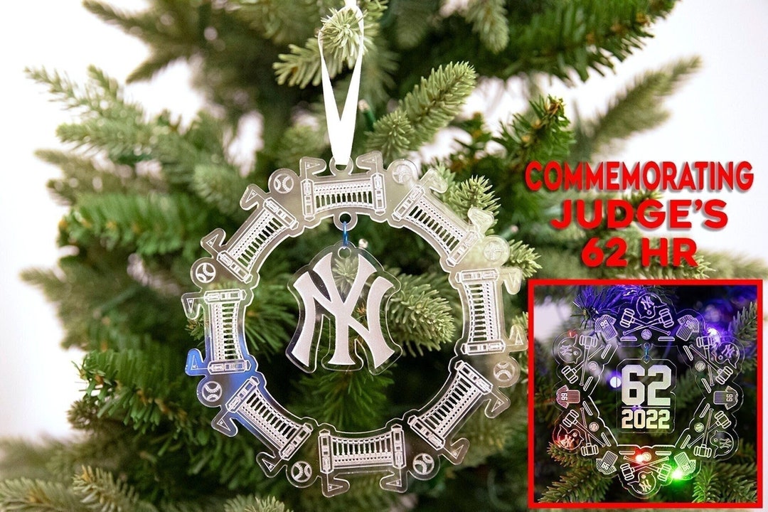 New York Baseball Detailed Snowflake Ornament - Etsy