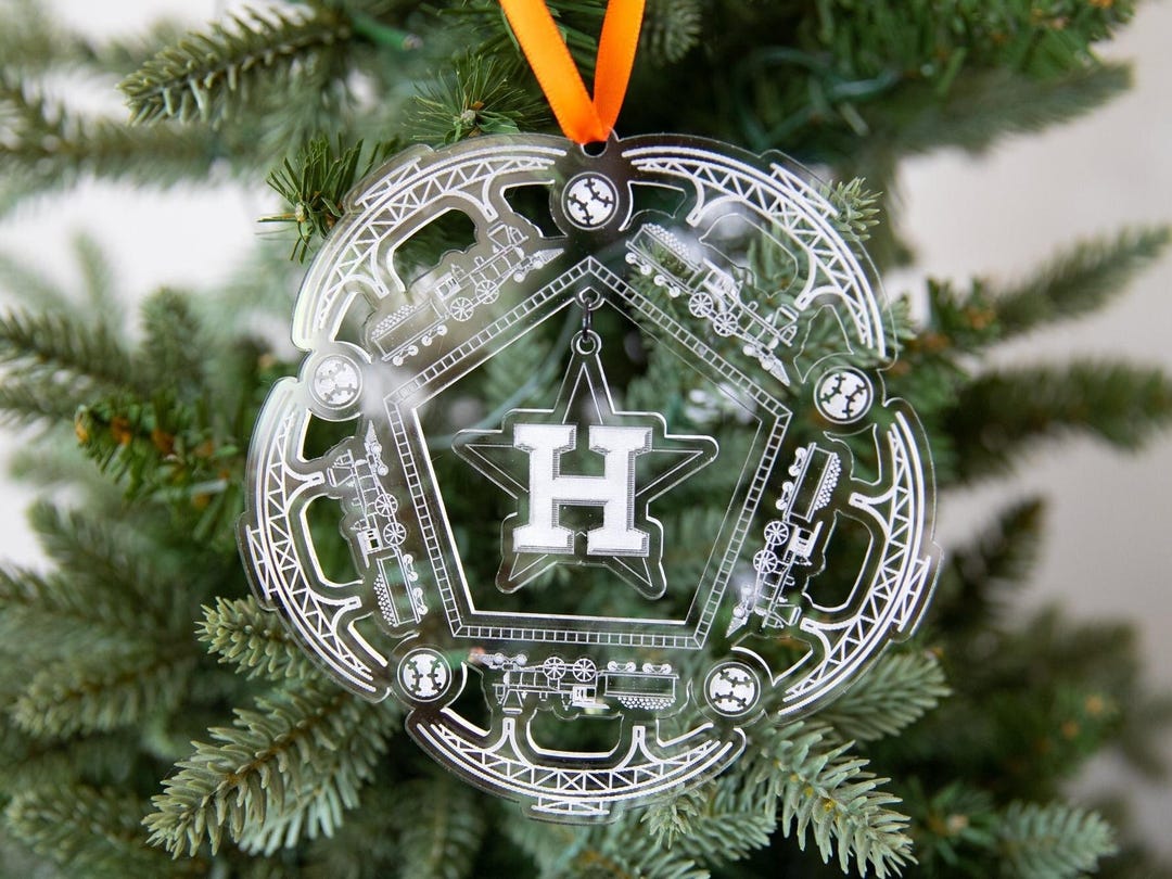 Houston Baseball Detailed Snowflake Ornament - Etsy