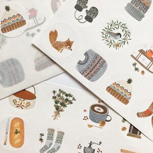 January Stickers - Winter Stickers - Cosy Stickers - Hygge Stickers ...