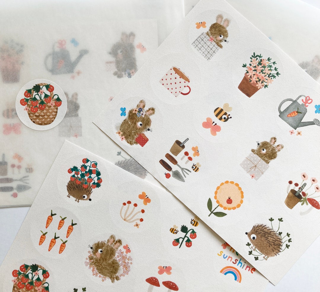 April Stickers - Spring Stickers - Happy Stickers - Bunny Stickers ...