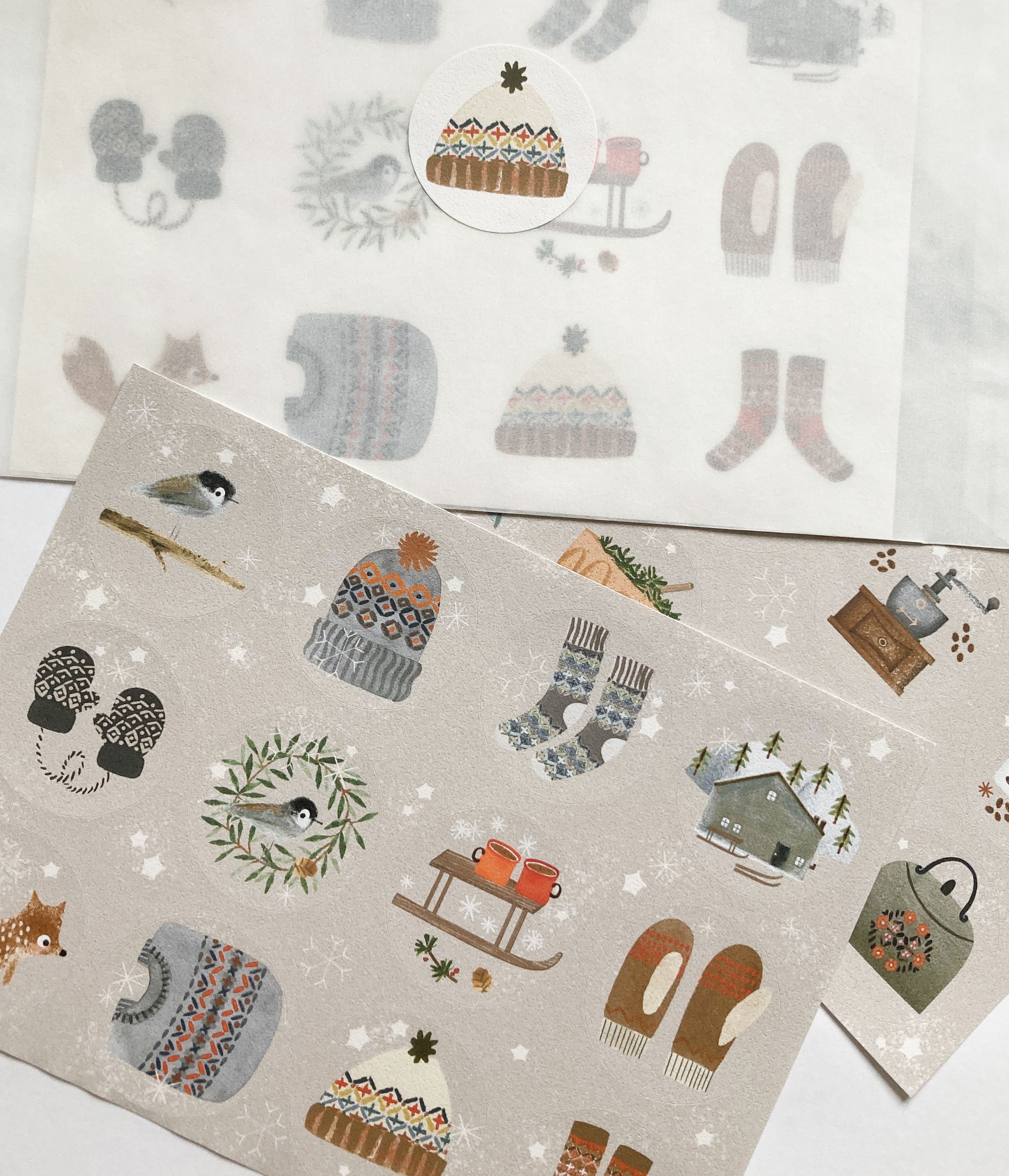 January Stickers - Winter Stickers - Cosy Stickers - Hygge Stickers ...