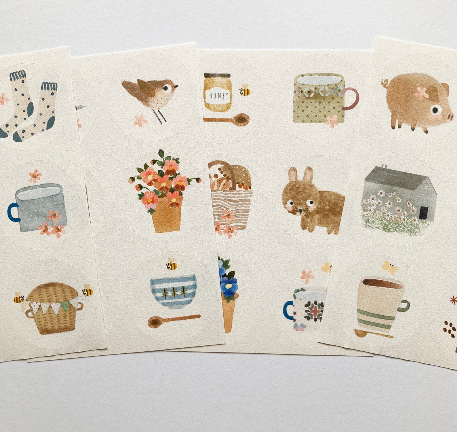 Simple May Stickers - Spring Stickers - Hygge Stickers - Cute Stickers ...