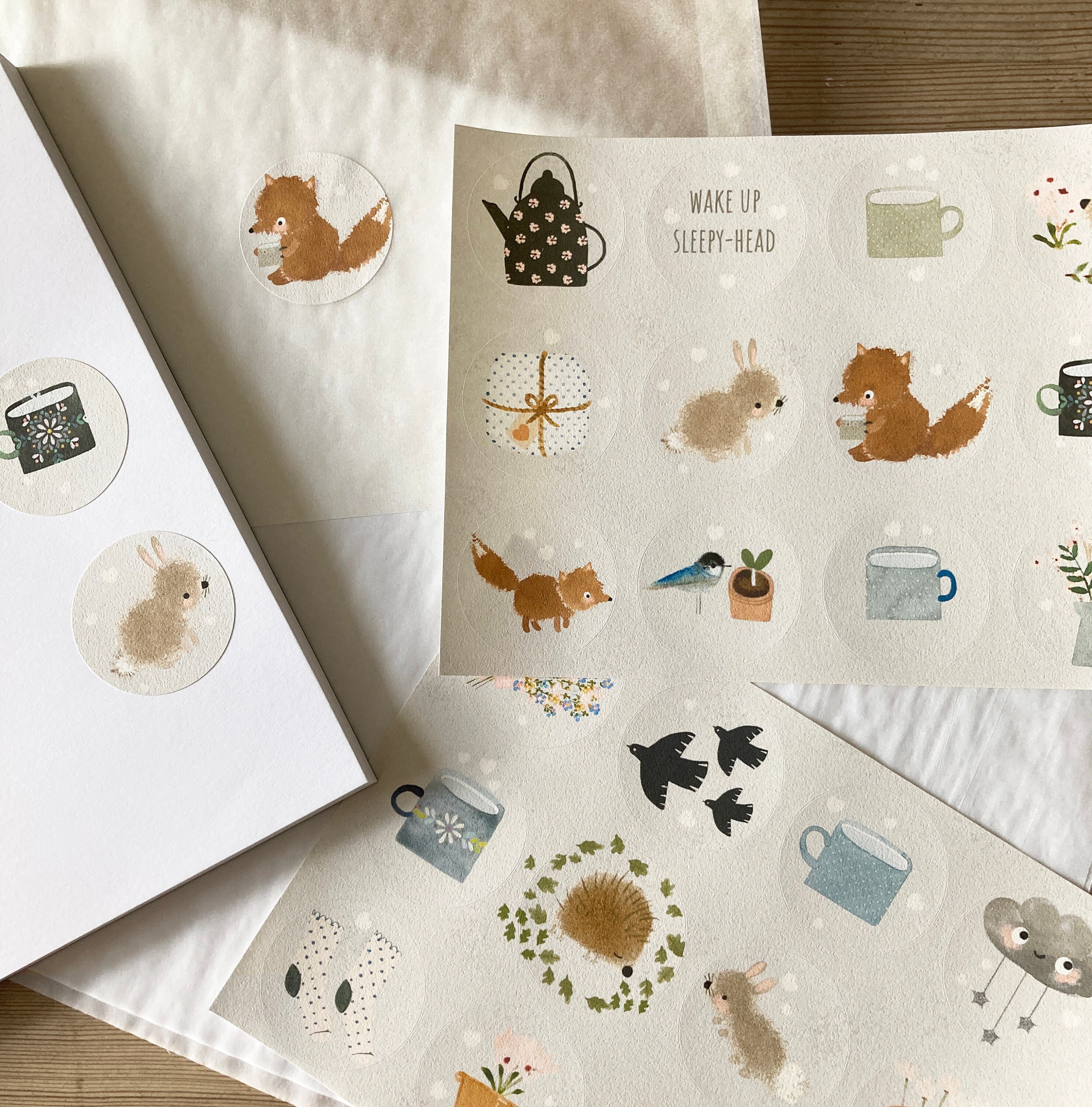 Cute Stickers Cosy Stickers Hygge Stickers Paper - Etsy